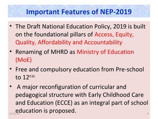 National education policy 2019 | PPT