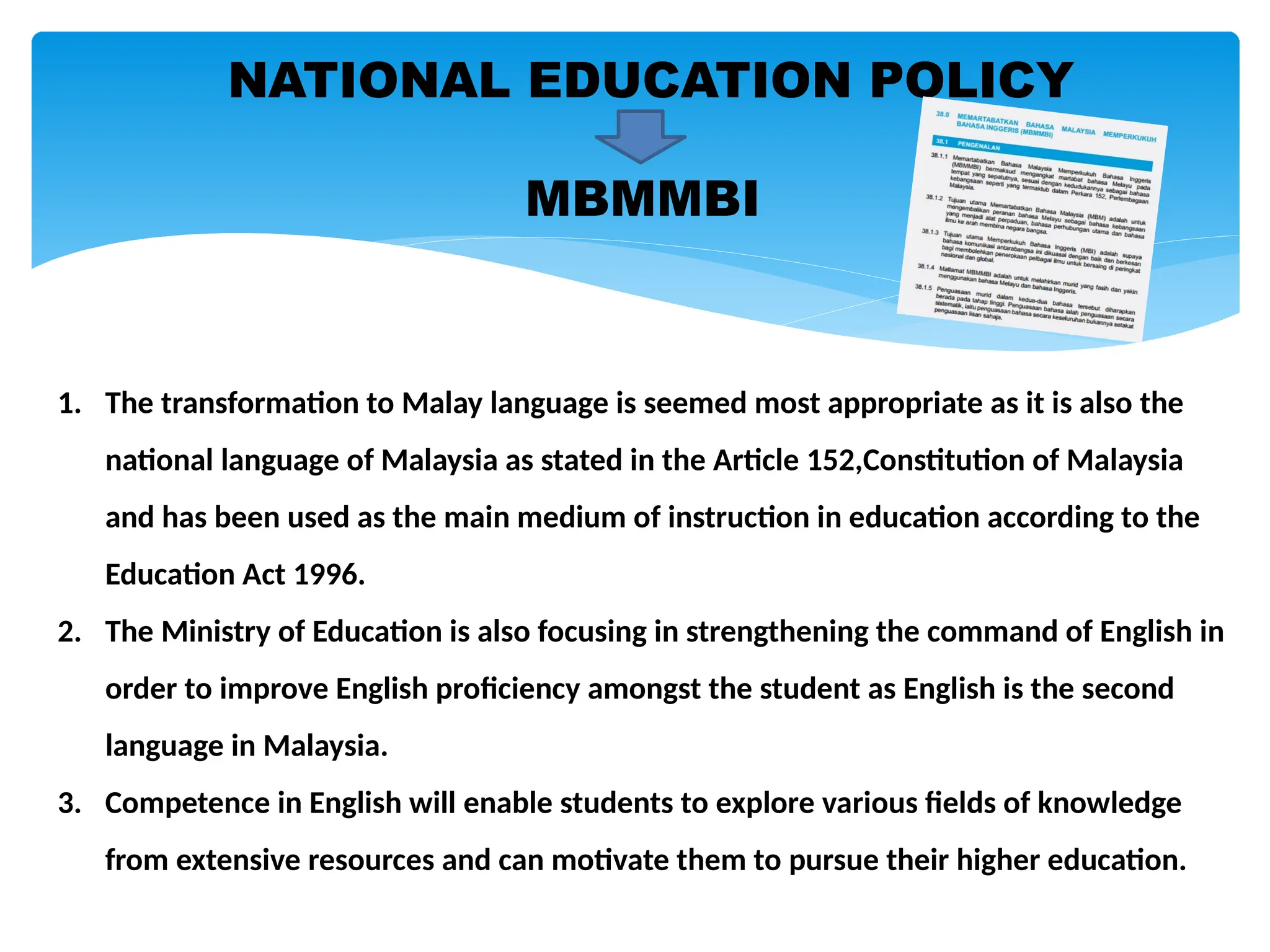 NATIONAL EDUCATION POLICY PPSMI & MBMMBI | PPTX