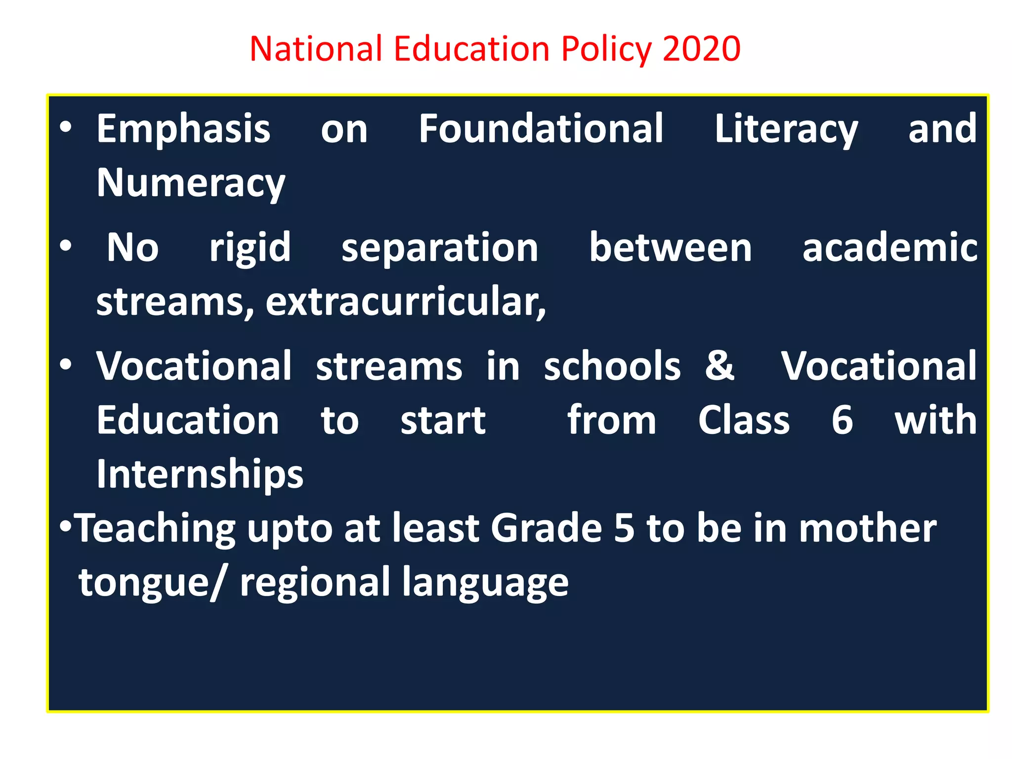 National education policy 2020 | PPTX