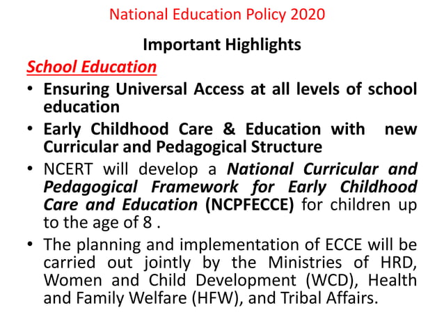 National education policy 2020 | PPTX