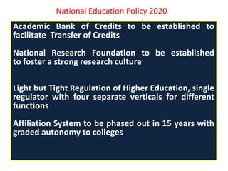 National education policy 2020 | PPTX