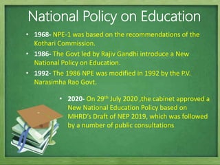 National education policy | PPTX