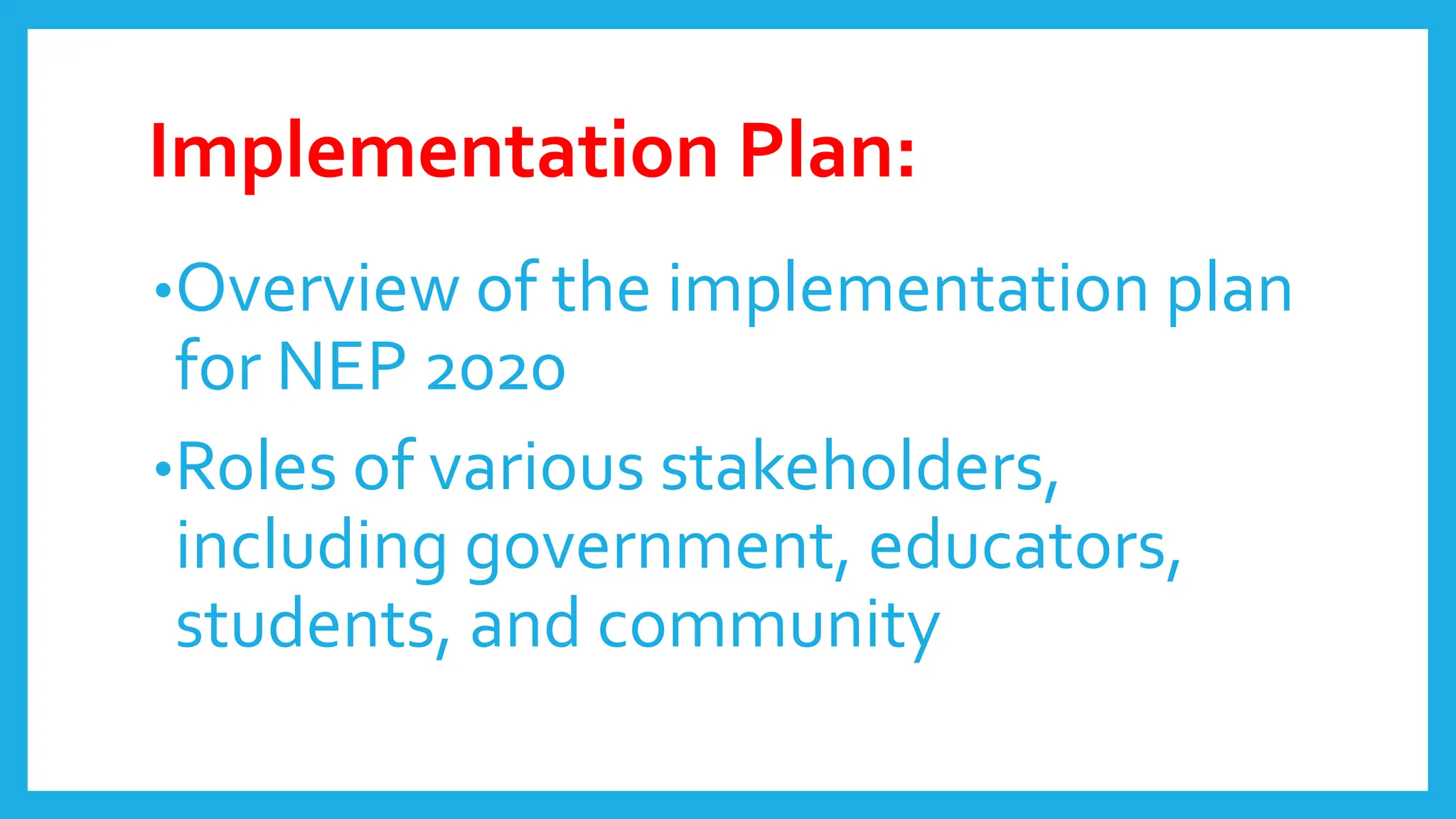 National Education Policy 2020 - By: AMIT KUMAR YADAV | PPTX