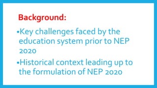 National Education Policy 2020 - By: AMIT KUMAR YADAV | PPTX