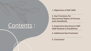 National Education Policy 2020: Key Aspects on Education for Persons ...
