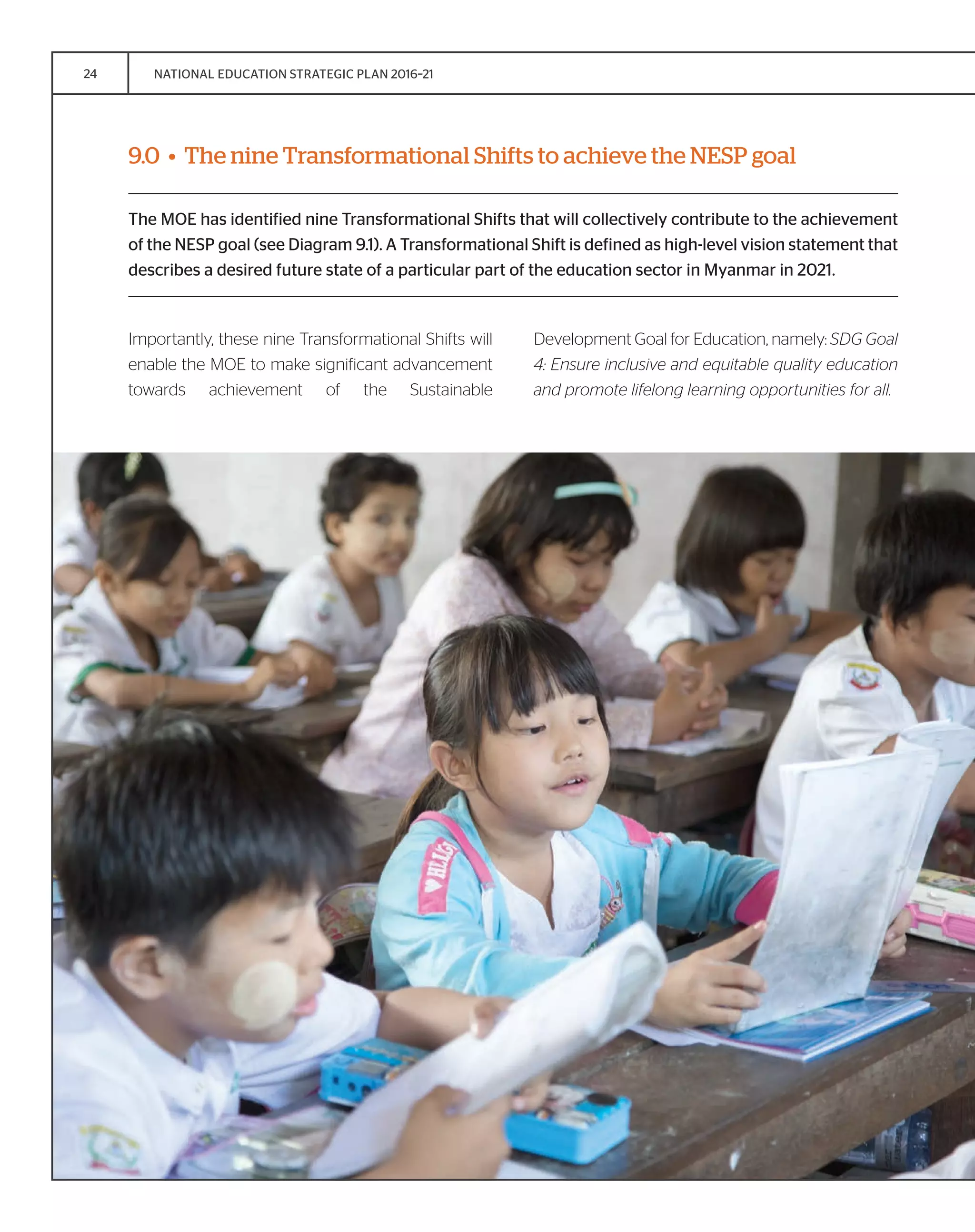 National Education Strategic plan 2016-21 Summary and Dr Thein Lwin ...