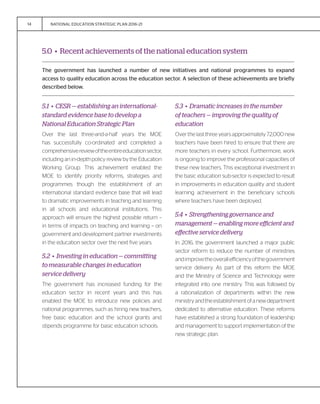 National Education Strategic plan 2016-21 Summary and Dr Thein Lwin ...