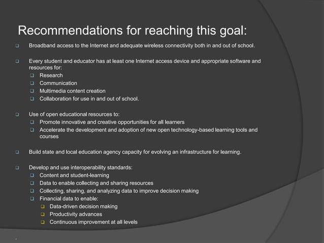 National Education Technology Plan 2010 | PPT