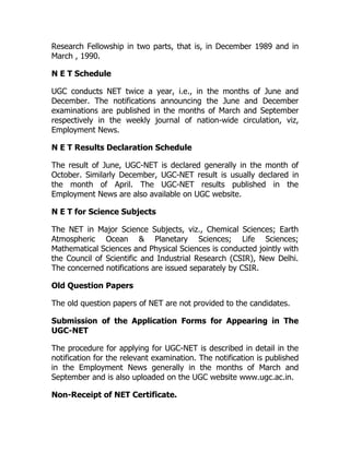 National Eligibility Test | DOC