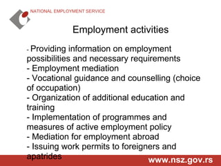 National Employment Service | PPT