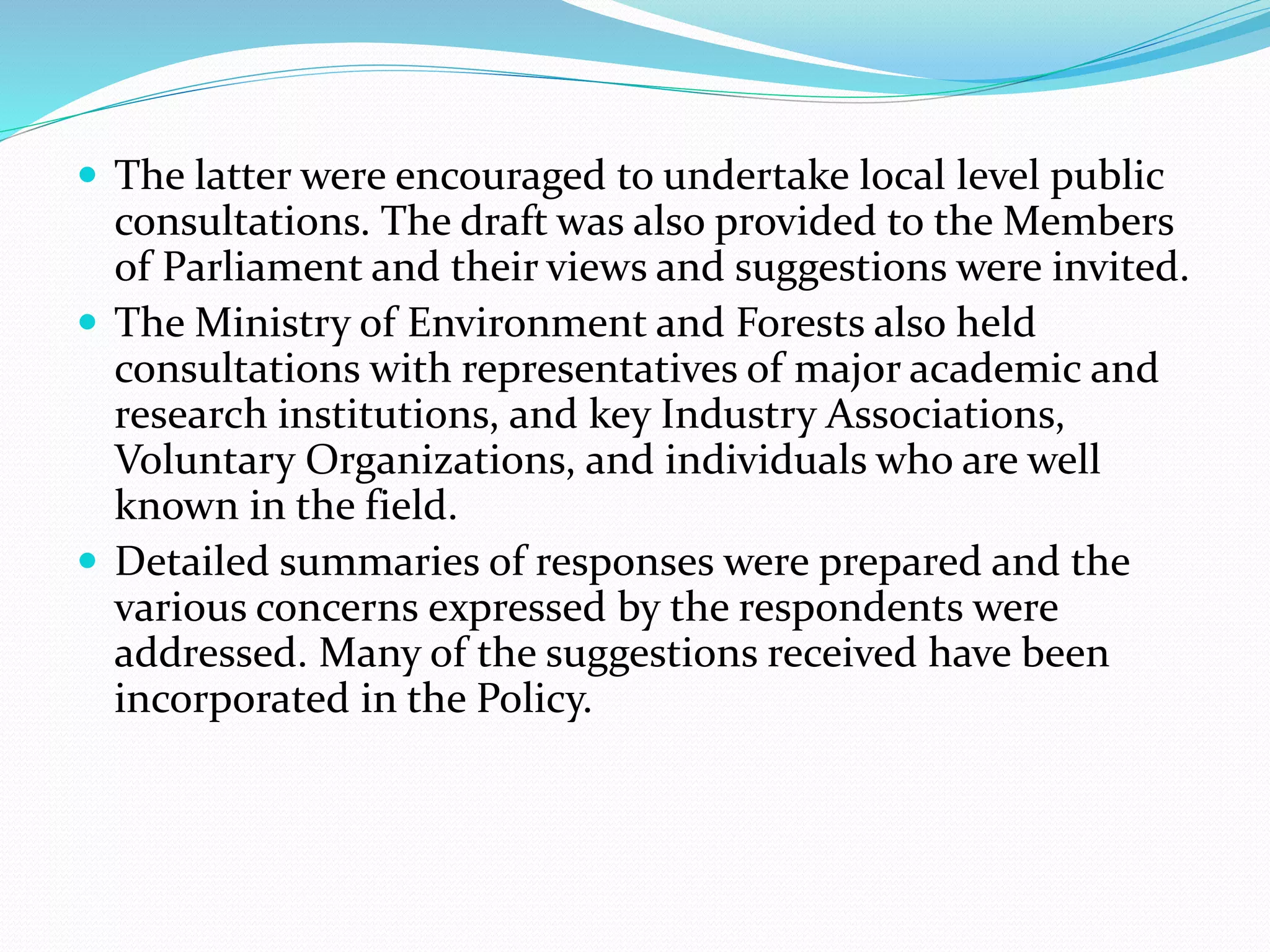 National environmental policy, 2006 | PPTX