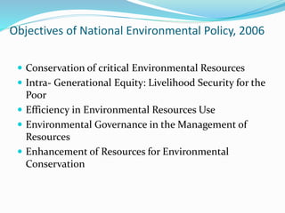 National environmental policy, 2006 | PPTX