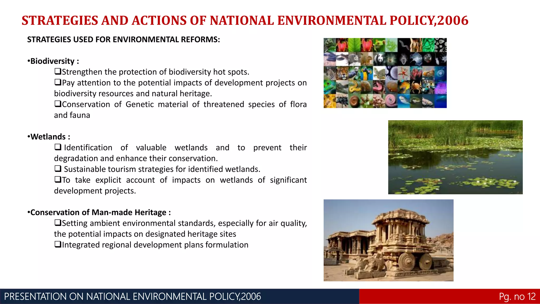 National environmental policy, 2006 | PPTX
