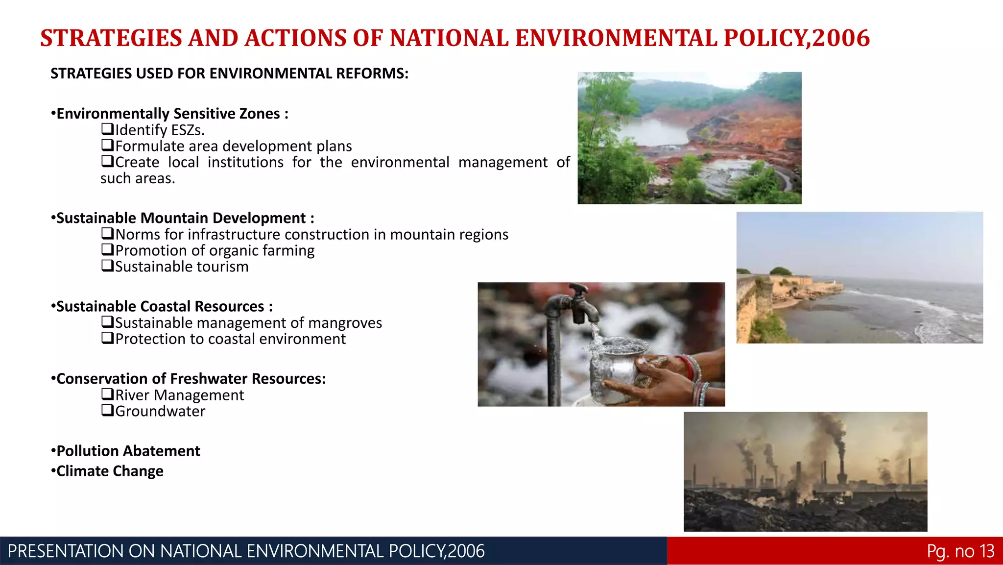 National environmental policy, 2006 | PPTX