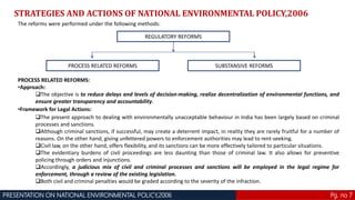 National environmental policy, 2006 | PPTX