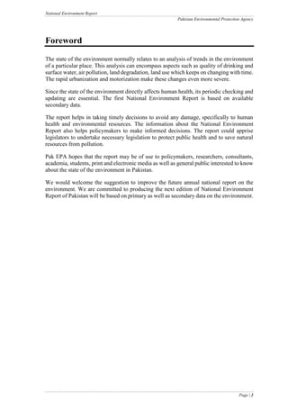 National Environment Report.pdf Bs English | PDF