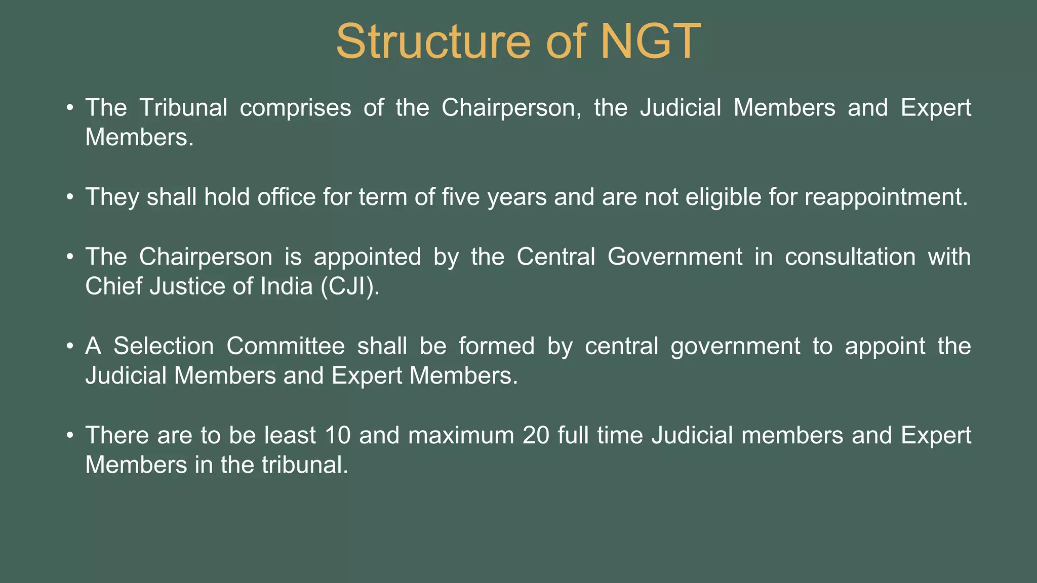 National environment tribunal act | PPTX