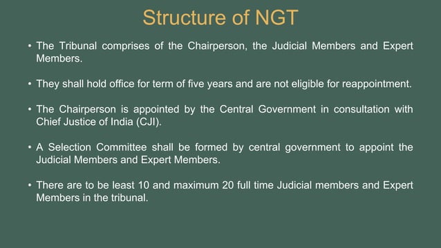 National environment tribunal act | PPTX | Environmental Services ...