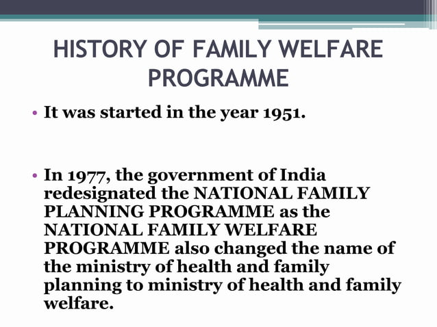 National family planning programme india | PPTX