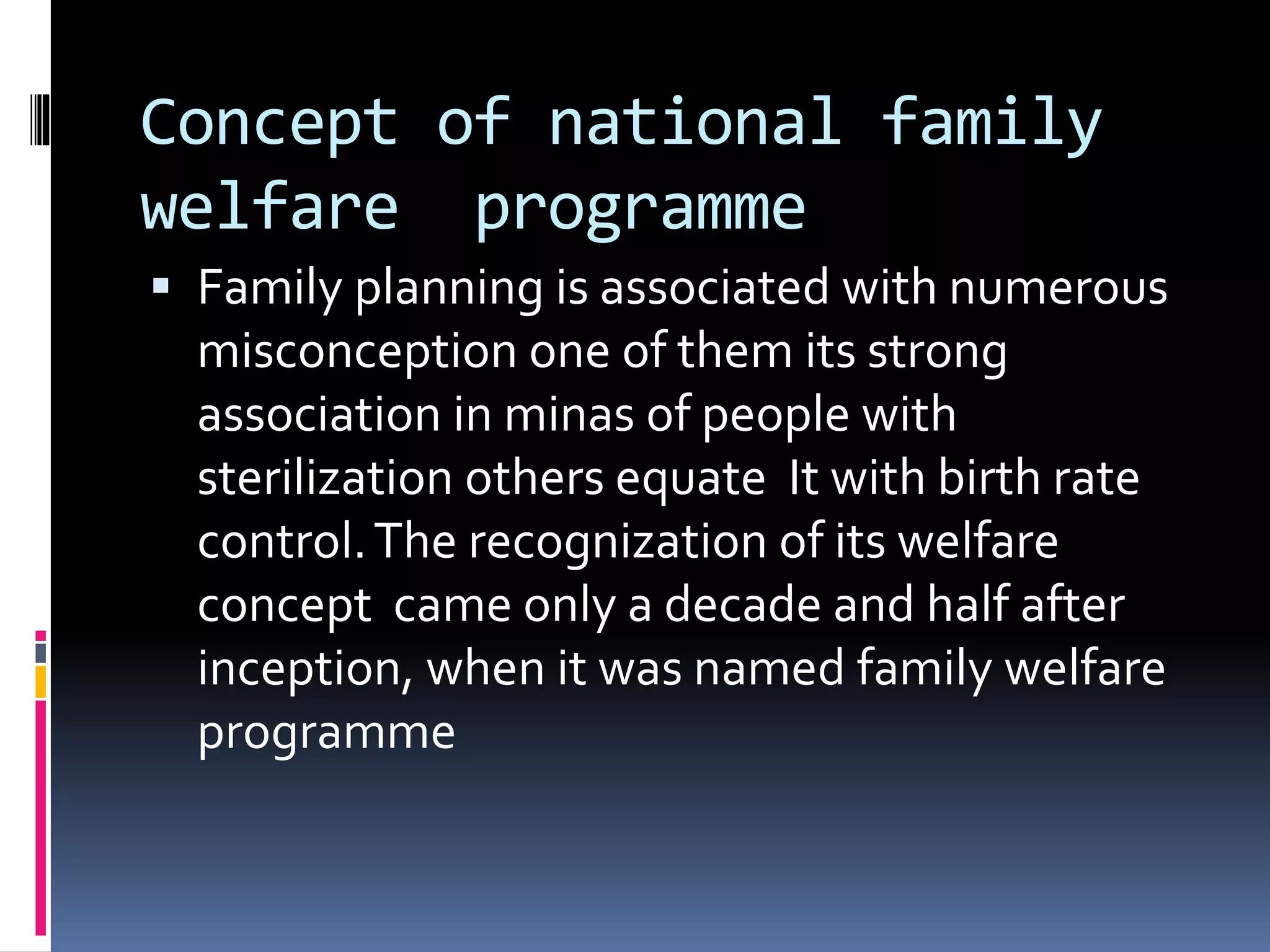 National family welfare programme | PPTX