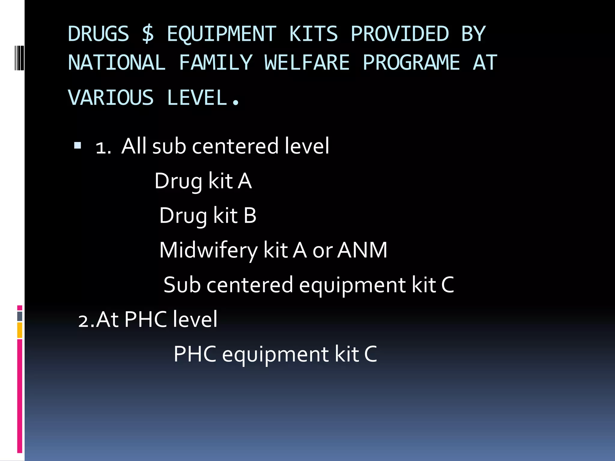 National family welfare programme | PPTX
