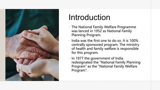 National family welfare programme AYANSH SINGH.pptx | Reproductive ...