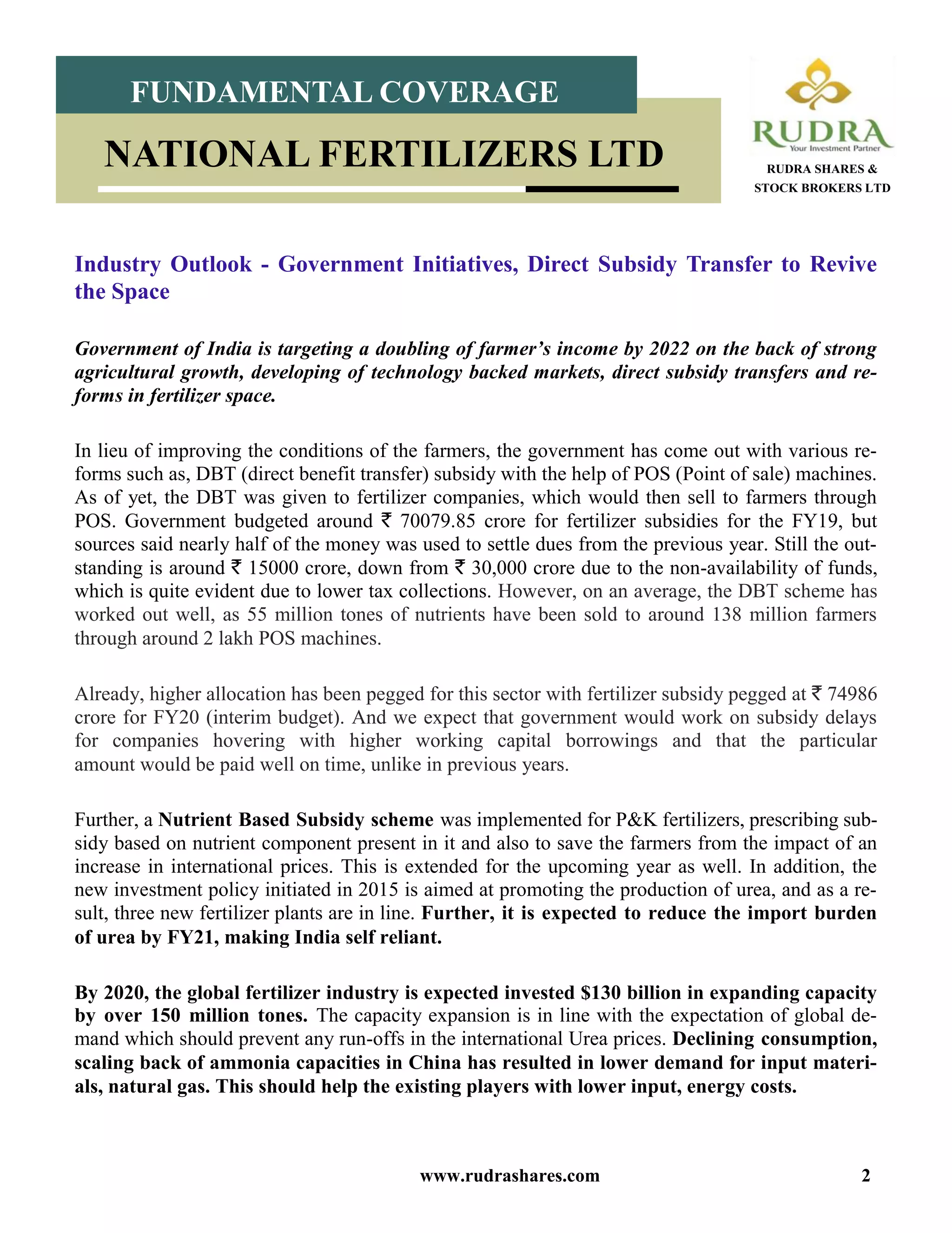 National fertilizers ltd | PDF