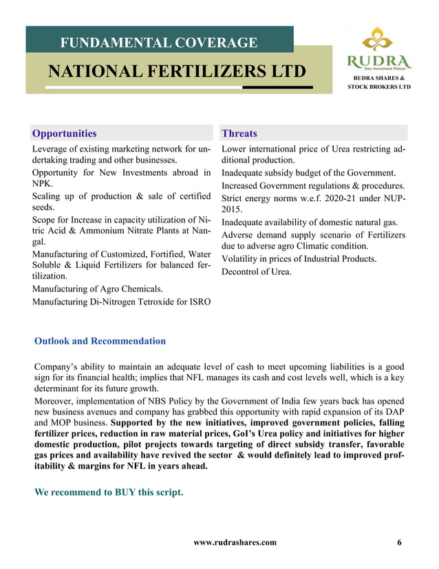 National fertilizers ltd | PDF