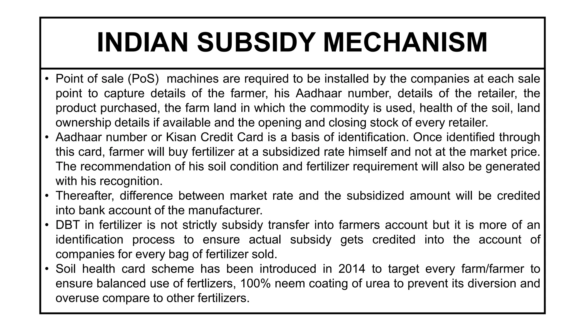 NATIONAL FERTILIZER SUBSIDY PLAN - A PROPOSAL | PPT