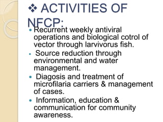 National filaria control programme | PPTX