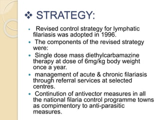 National filaria control programme | PPTX