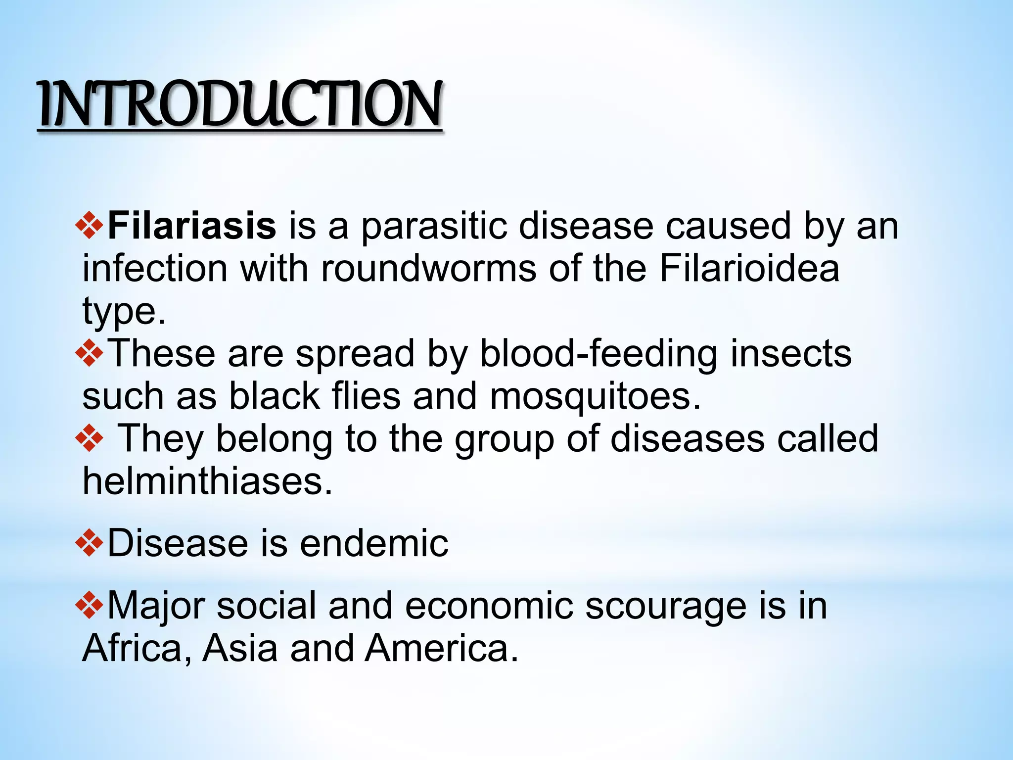 National filarial control programme | PPTX
