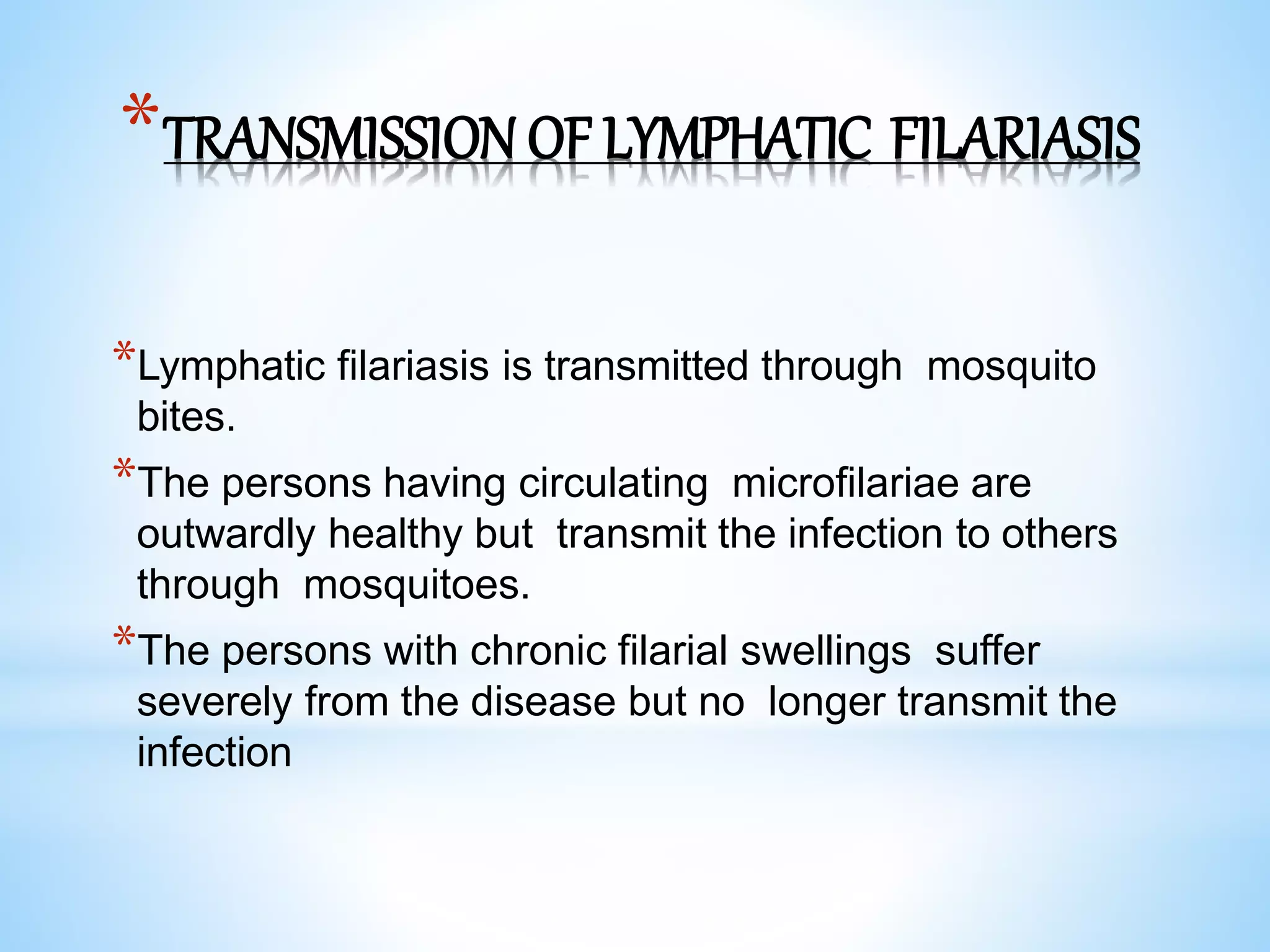 National filarial control programme | PPTX
