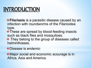 National filarial control programme | PPTX