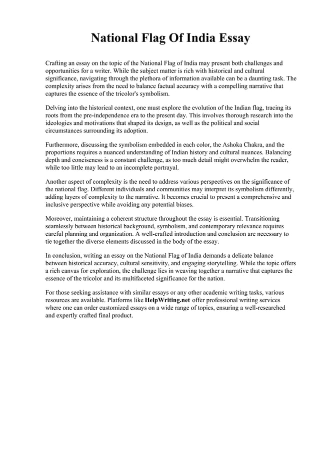 National Flag Of India Essay.pdf