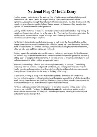 National Flag Of India Essay.pdf