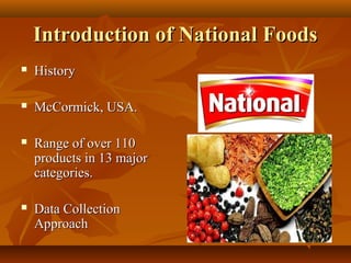 National foods | PPT