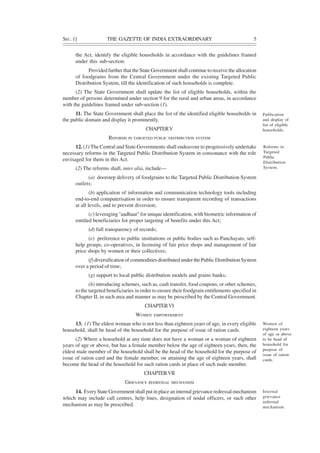 National Food Security Act 2013 | PDF