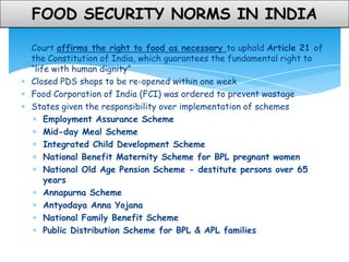 National food security bill 2013 | PPTX