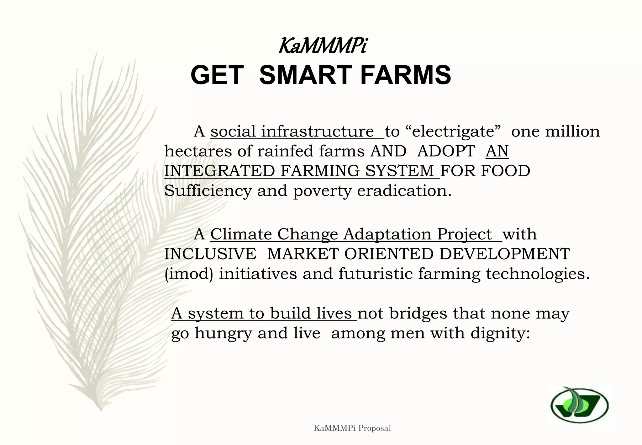 National Food Security Plan - GET SMART FARMS | PPTX