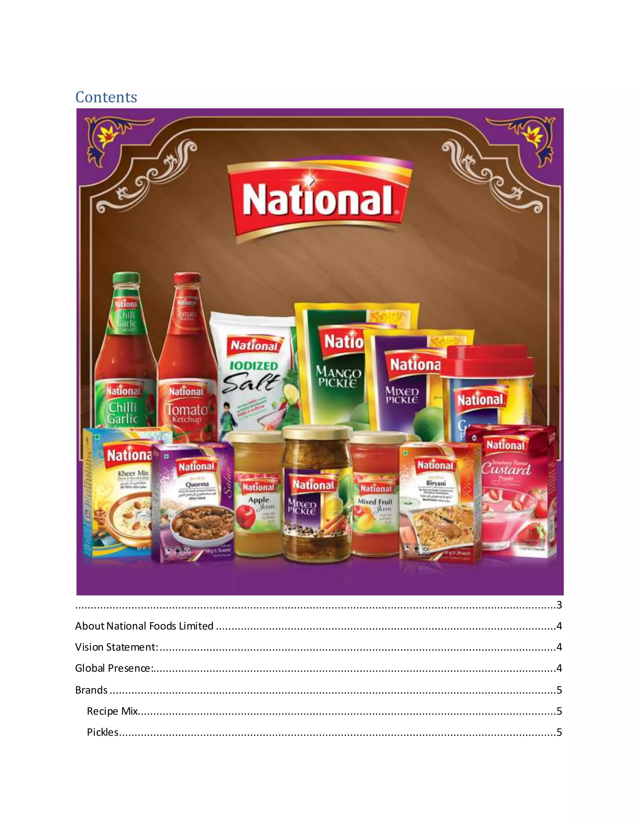 National foods, Financial Management Report | DOCX