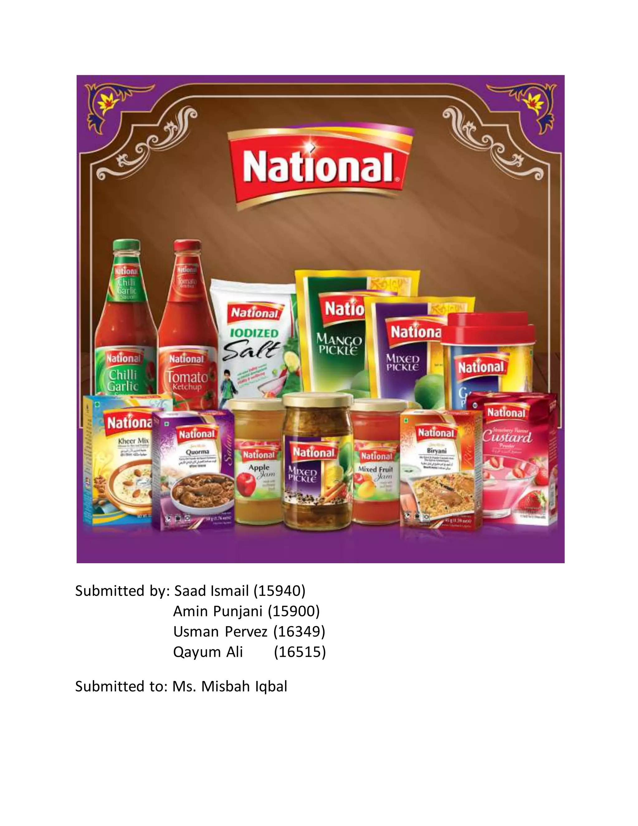 National foods, Financial Management Report | PDF