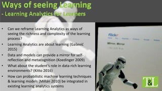 Ways of Seeing Learning - Learning Analytics for Learners | PPTX ...