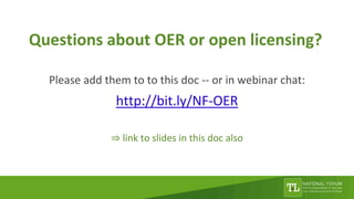 An Introduction to Open Educational Resources (OER) & Open Licensing | PPTX | Technology & Computing