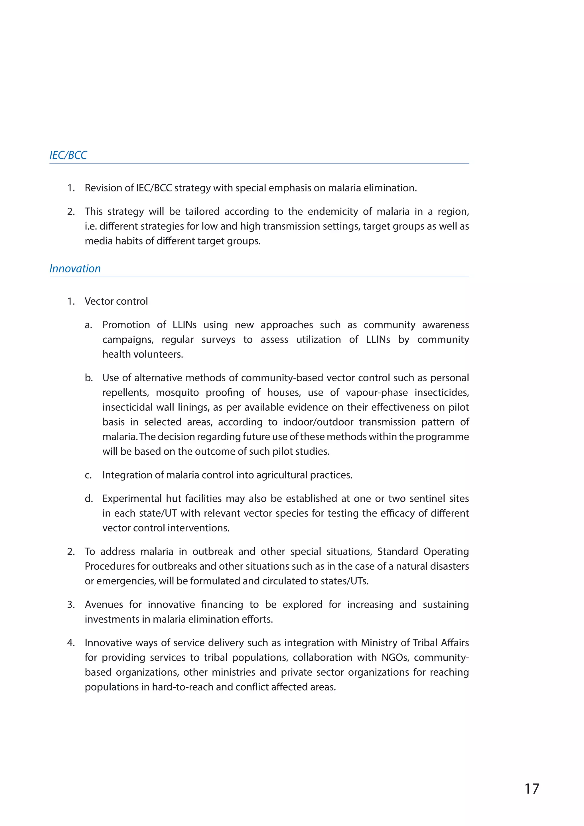 National framework malaria elimination india 2016 2030 | PDF | Infectious Diseases | Diseases ...