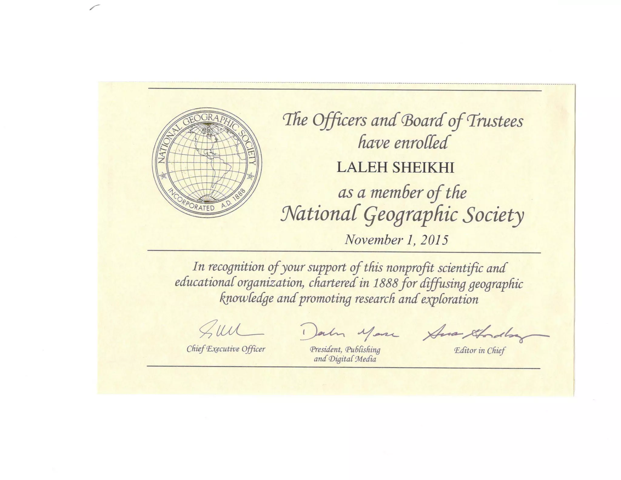 National Geographic Certificate | PPT