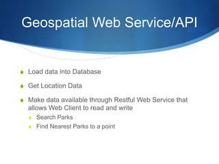 Case Study: Creating a Geospatial Web Application for National ...