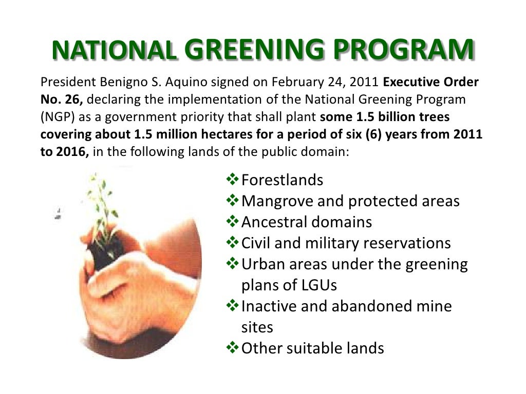 National greening program inspection report