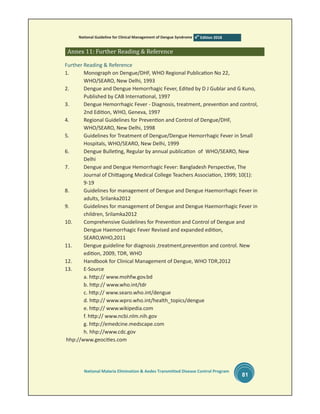 National guideline for Dengue (Latest) by DGHS | PDF