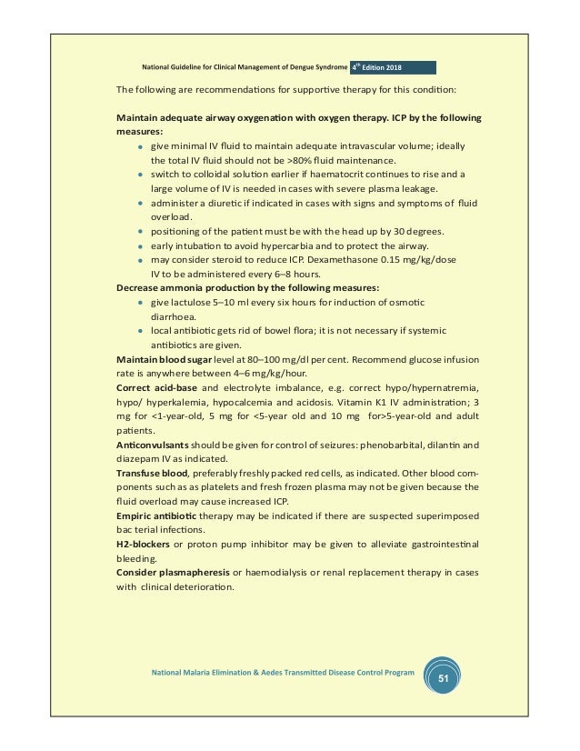 National guideline for Dengue (Latest) by DGHS